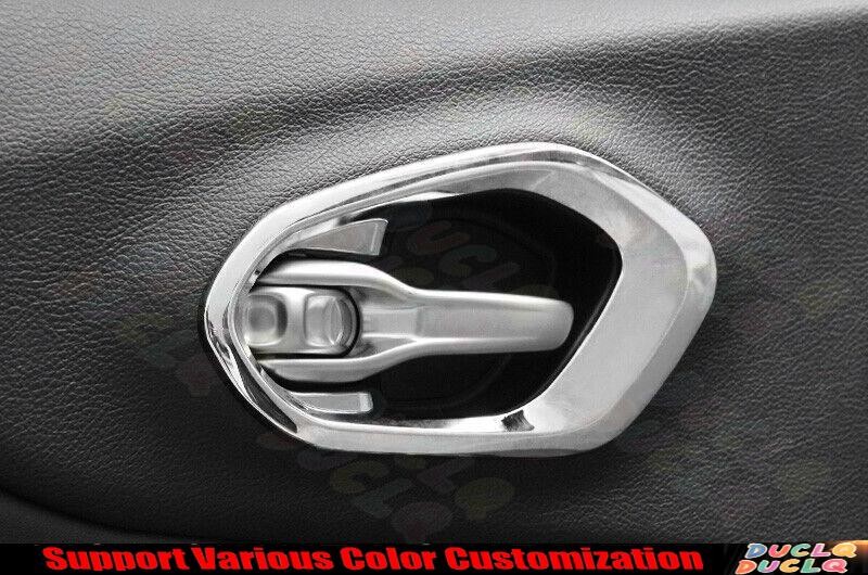 Fit For Jeep Cherokee 2014-2020 Chrome Silver Inner Door Handle Bowl ...