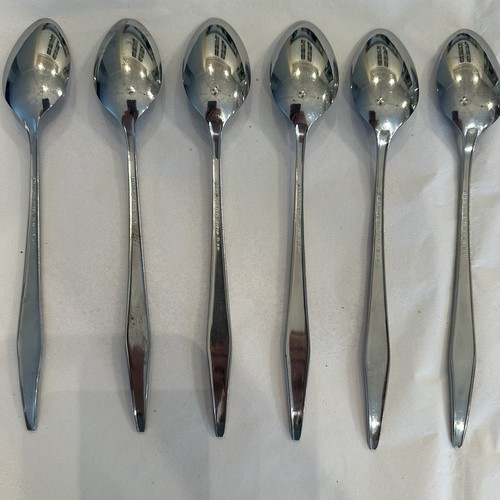Spritely Rose Flatware Creative Manor Set Of 6 Iced Tea Spoons Vintage ...