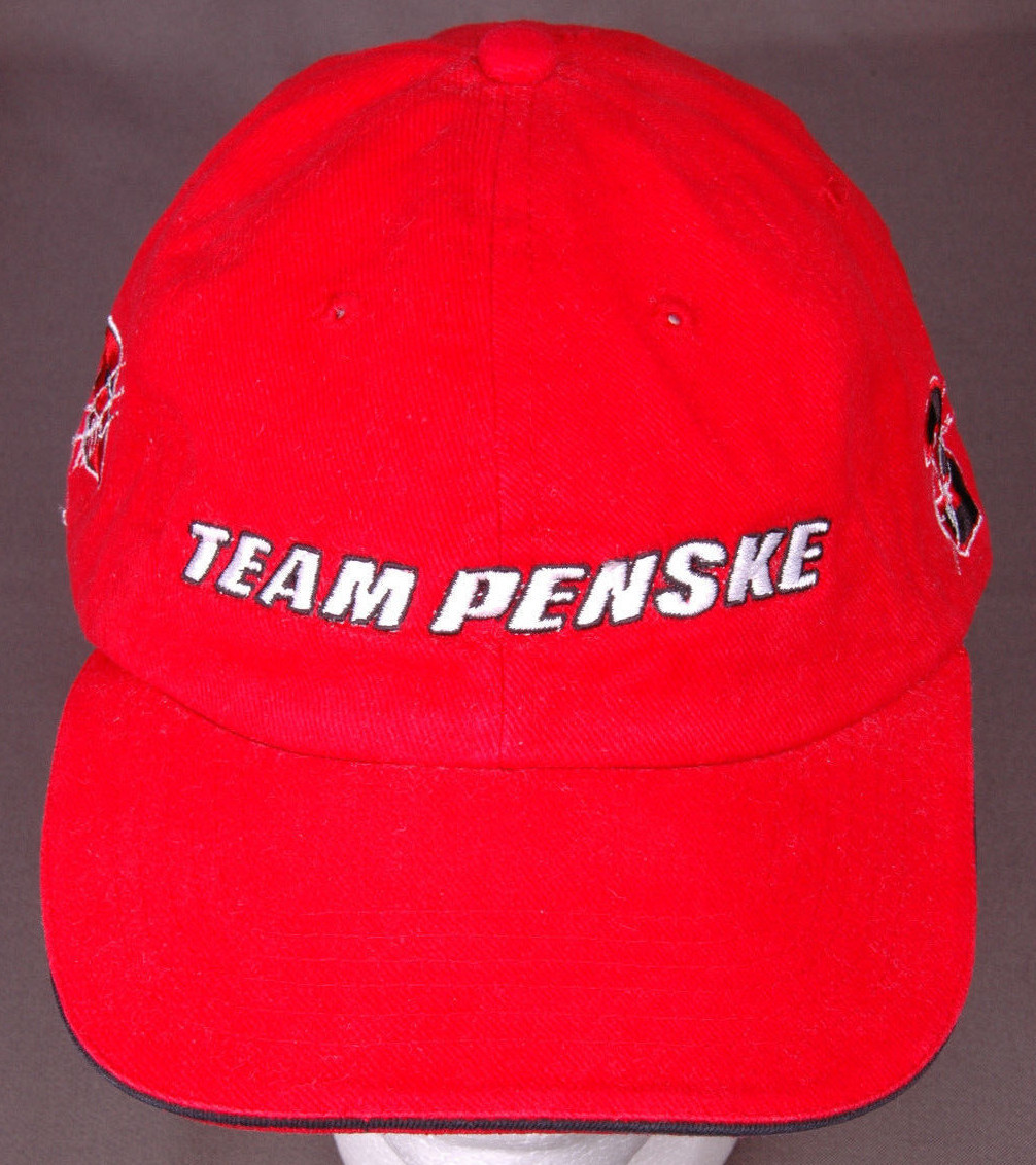 Team Penske #6 #3 Hat-Red-Red Bill-Vintage-NASCAR-Auto Racing-Car-Hook ...
