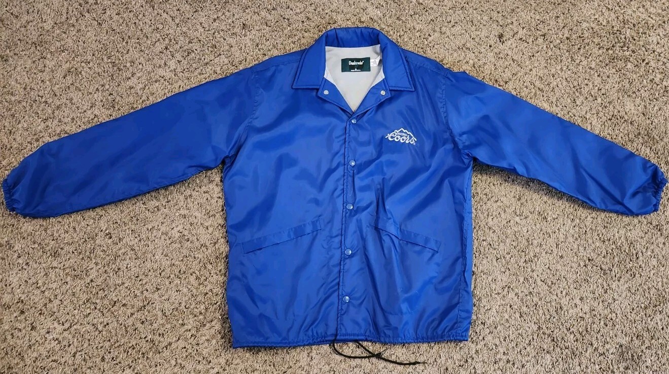 VINTAGE DUNBROOKE COORS BEER WINDBREAKER LINED JACKET… - Gem