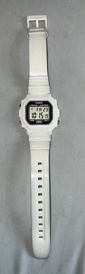 Casio WR White Digital Watch | eBay