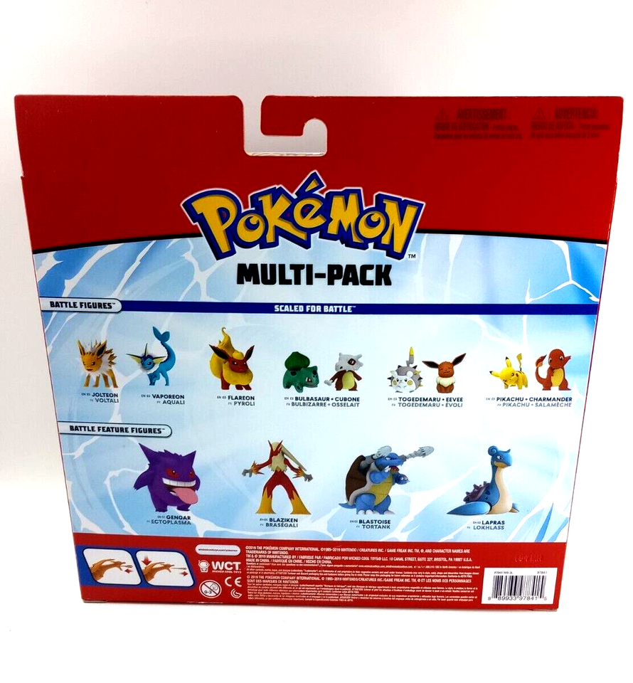 Pokemon Multi-Pack Battle Figures Charizard Pikachu Psyduck New Retail ...