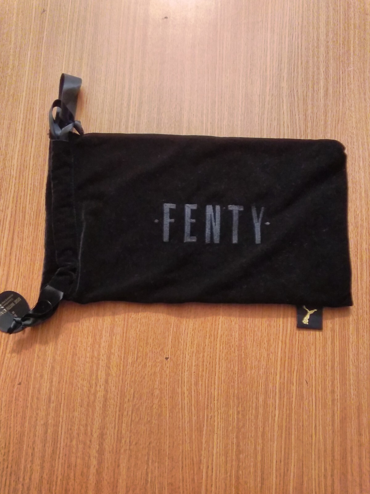 FENTY PUMA by Rhianna Black Velvet Drawstring Duster Storage Bag | eBay
