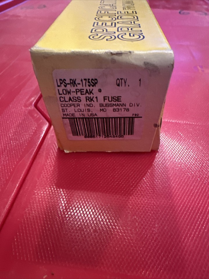 New Bussmann LPS-RK 175SP 175 Amp Fuse Low Peak Class RK1 600V NEW LOOK ...