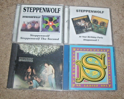 Steppenwolf 4 CD Lot 6 LP's on 4 Cd's S/T The Second Monster 7 For ...