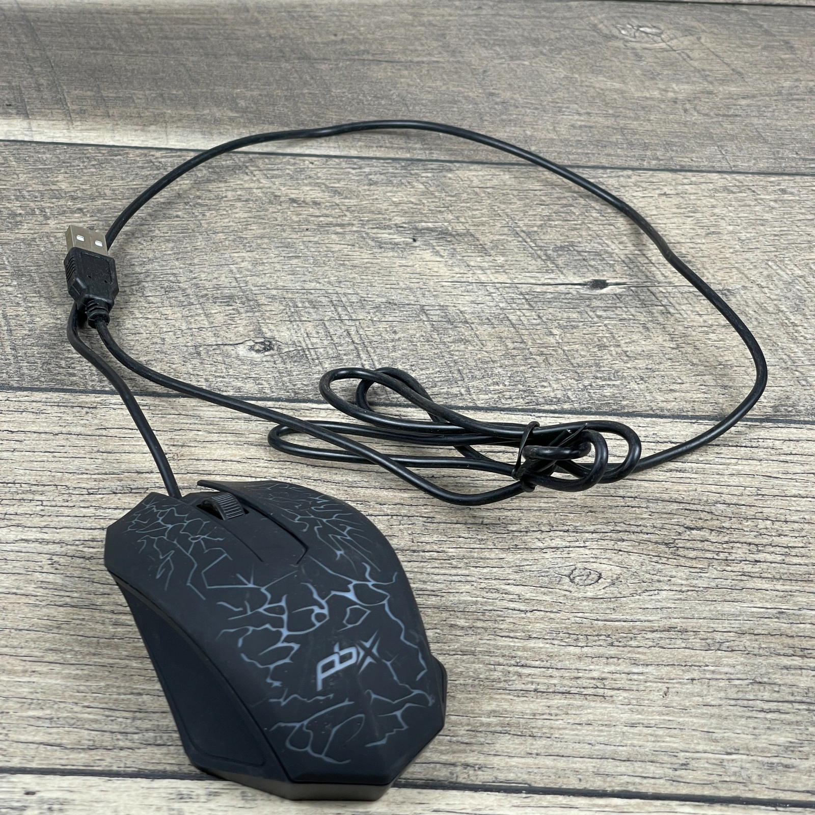 PBX PBGK52-1 Black Wired Optical Mouse Please See Pictures and ...