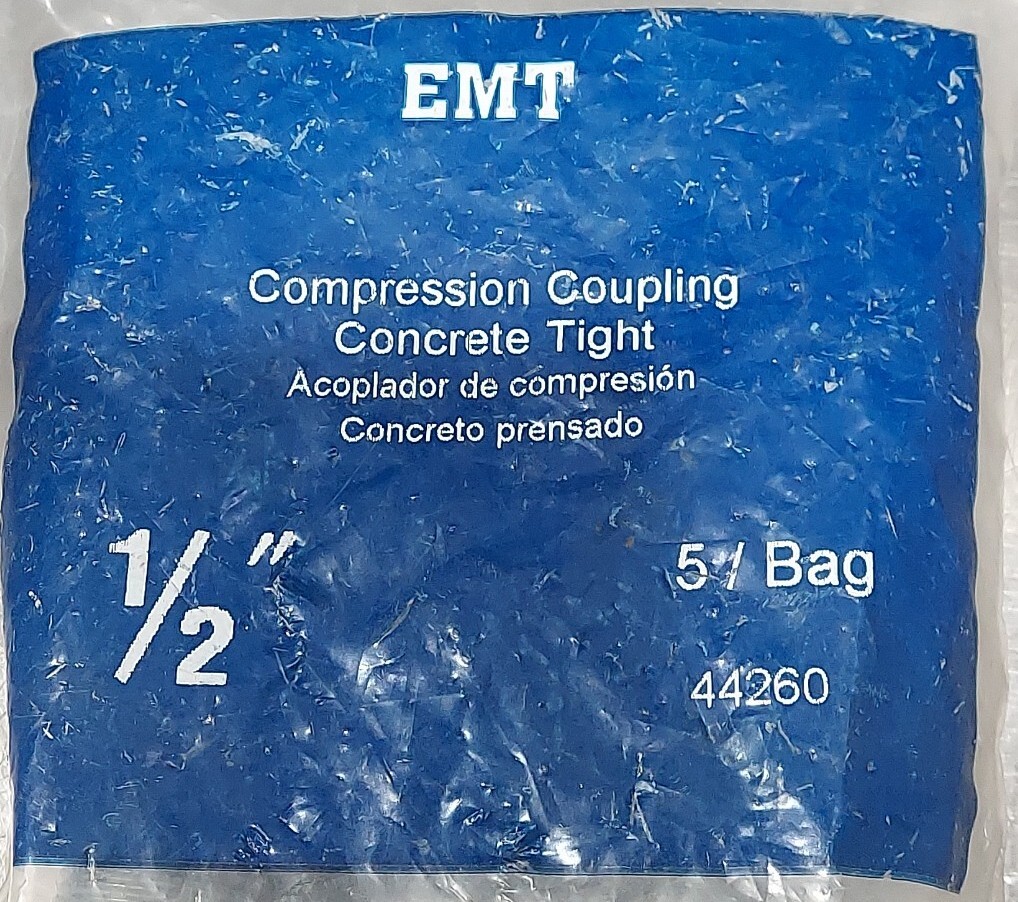 Lot of 5 - SIGMA Pro Connex 1/2" EMT Compression Coupling Concrete ...