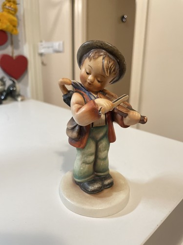 Goebel Hummel Little Fiddler 4 TMK-2 Incised Crown Full Bee Boy Playing ...