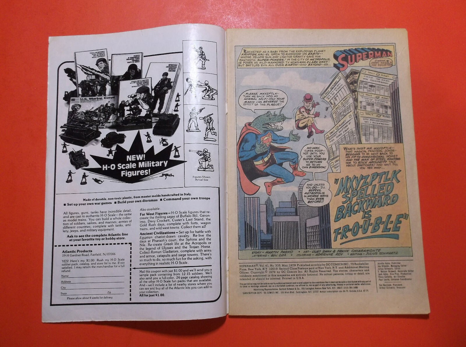 SUPERMAN # 335 - GD 2.0 - 1979 WHITMAN VARIANT - LOW PRINT RUN - MR ...