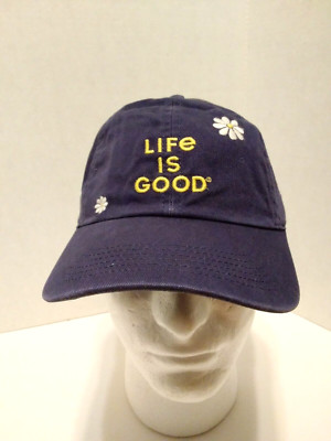 Life is Good A Chill Cap LIG Daisy Stack Darkest Blue One Size 57361 | eBay