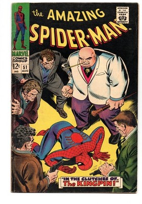 AMAZING SPIDER-MAN #51 (1967) - GRADE 5.5 - MARVEL 2ND APPEARANCE ...