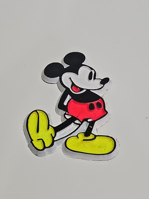 Vintage Mickey Mouse Walt Disney Rubber Refrigerator Magnet | eBay