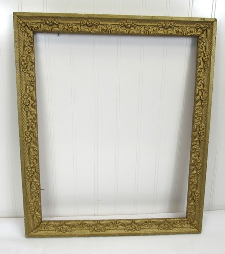 Antique Vintage Gold Gilt Ornate Wooden Picture Frame 14x17 gesso ...