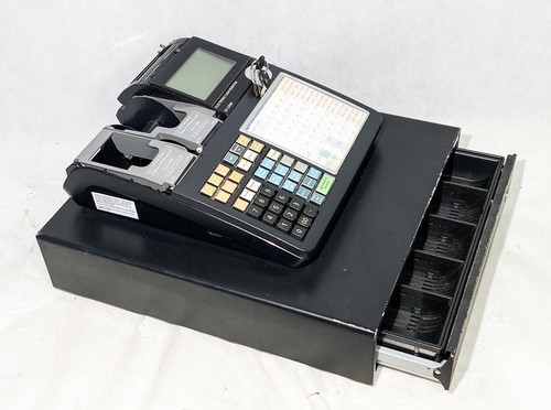 CASIO SE-C3500 ELECTRONIC CASH REGISTER COMP W DRAWER INSERT, BOTH KEYS ...