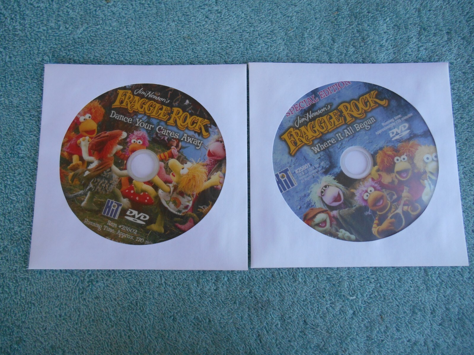 LOT OF 2 JIM HENSONS FRAGGLE ROCK DVDS. NO CASES. | eBay