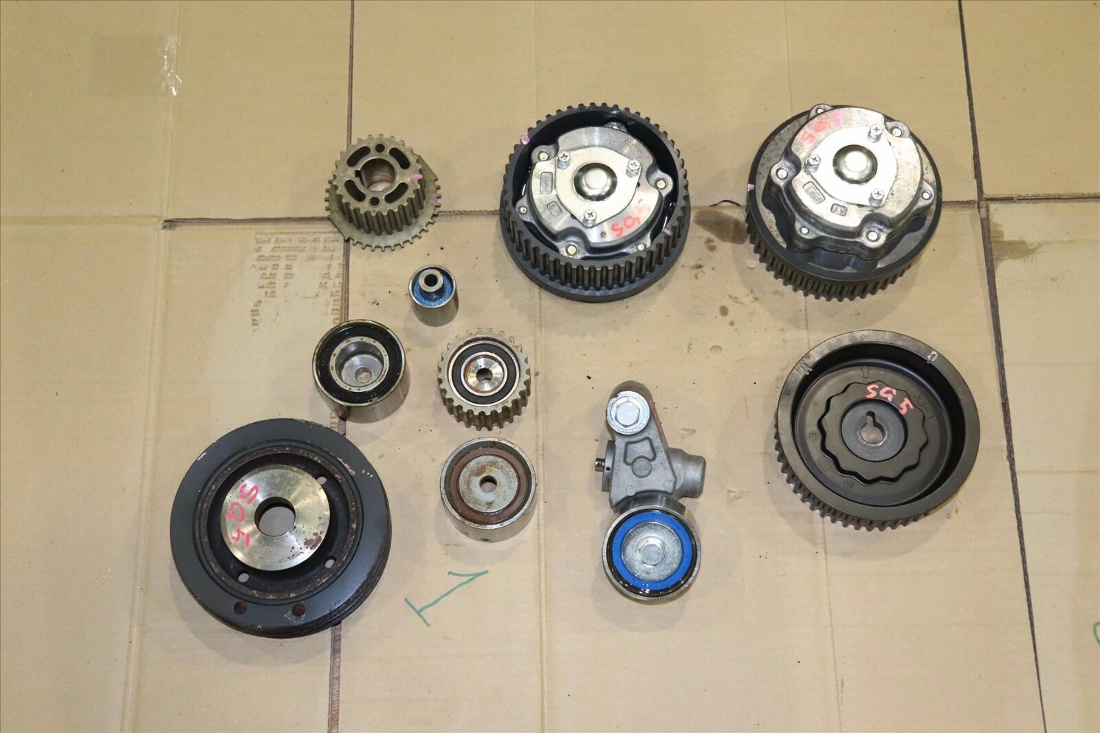 JDM Subaru WRX Forester EJ205 Turbo AVCS Cam Gears timing belt Pulleys ...