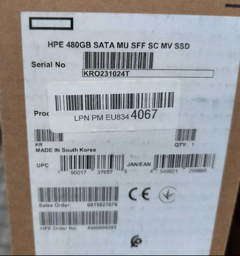 HEWLETT PACKARD HPE SM883 2.5" 480GB SATA 6G MU SFF SC MV SSD SOLID STATE DRIVE 190017376578| eBay