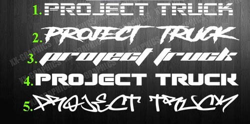 Project Truck Vinyl 9" Vinyl Decal Sticker Under Construction Diesel ...