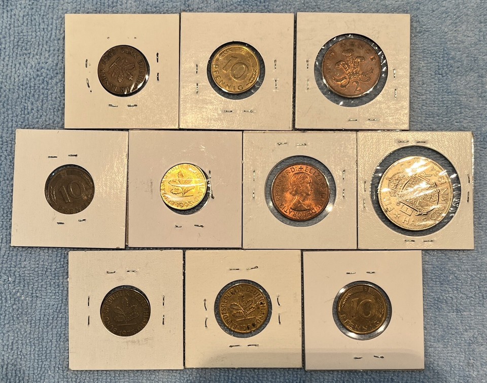 Lot of 10 Carded World Coins #10 | eBay