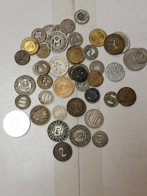 46 DIFFERENT TRANSIT TOKENS, GOOD STARTER SET TB | eBay