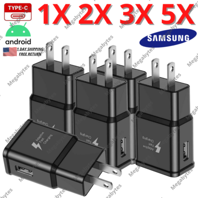 USB Wall Fast Charger Block Power Adapter Charge Head For Samsung ...