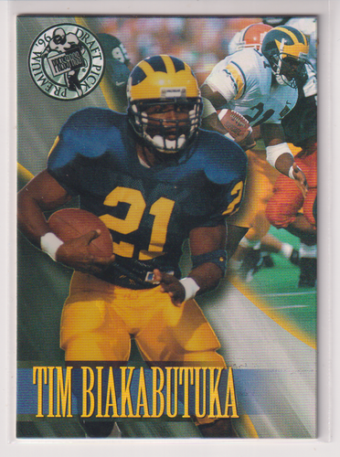 Tim Biakabutuka 1996 Press Pass Premium Football Promo Card $1.00 Ship ...