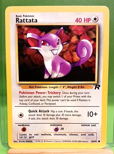 POKEMON RATTATA 66/82 Team Rocket Set Unlimited Common, NM Condition | eBay