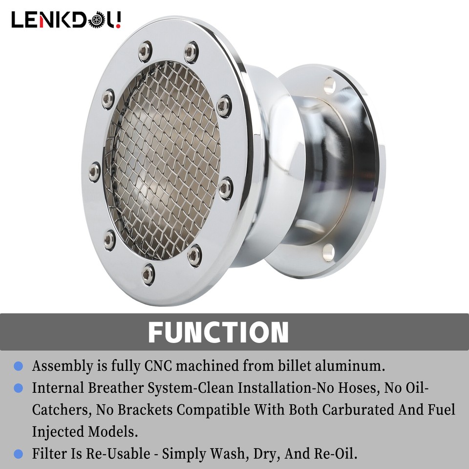 Chrome Velocity Stack Air Cleaner Intake Filter For Harley Sportster ...