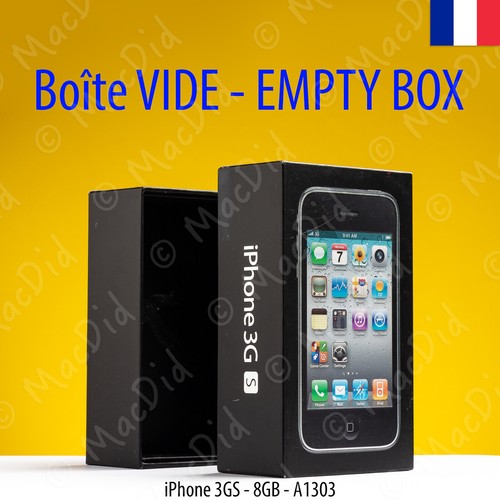 Boite TOTALEMENT vide iPhone 3GS 8GB A1303 - état moyen | eBay