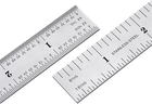 2 Pack Stainless Steel Ruler Machinist Engineer Ruler, Rigid Metal ...