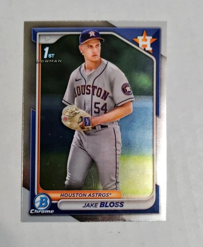 Jake Bloss 2024 1st Bowman Chrome #BCP-189 Prospect Houston Astros RC ...