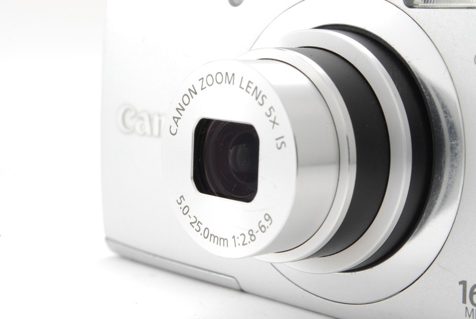[NEAR MINT] Canon PowerShot A2400 IS Silver 16.0MP Compact Digital ...