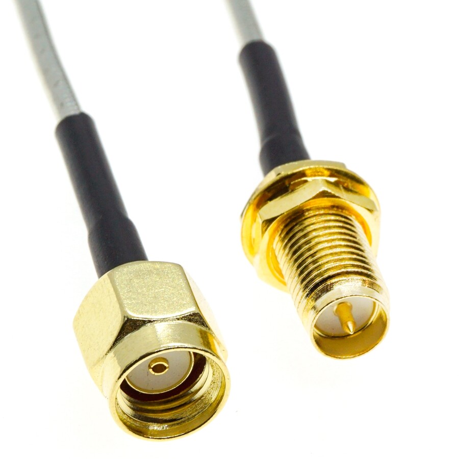 RPSMA male to RPSMA female Connector Semi-Flexible 0.086" Lot Coax ...