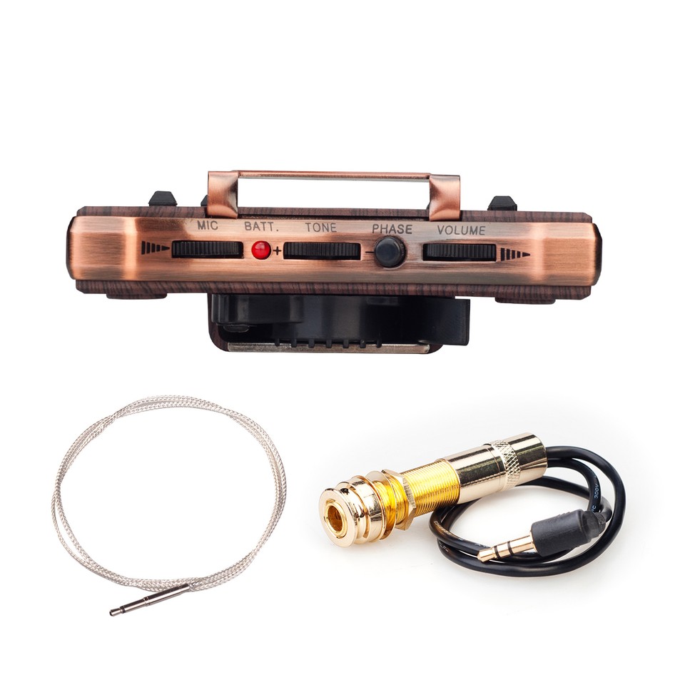 Acoustic Guitar Sound Hole Pickup Dual Pickup Modes Piezo & Mic System S5M7 | eBay