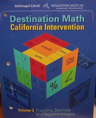 Destination Math Volume 2: Fractions, Decimals, and Negative Inte ...