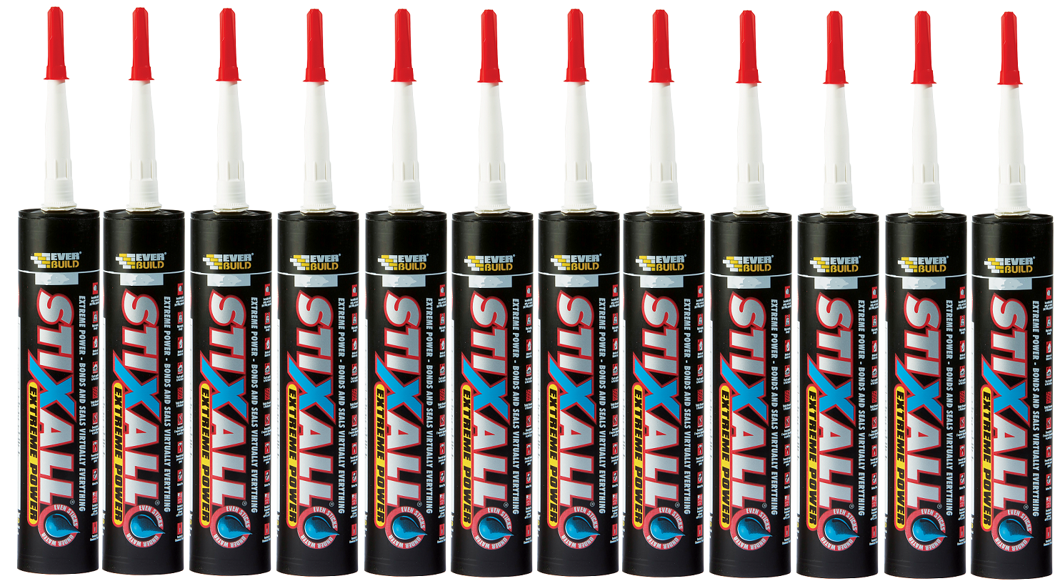 STIX-ALL Extreme Power Black 290ml, Adhesive, Sealant Hybrid Polymer ...
