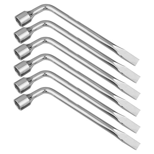 Car Spare Tire Wrench 17/19/21/22/23/24mm L-Type Hexagon Slotted End ...