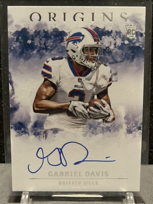 2020 Panini Origins Rookie Gabriel Davis On Card Auto #RA-GD Bills | eBay