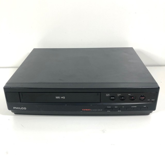 VCR VHS Player / Recorder PHILCO Model VT2310AT01 *Tested & Working* NO ...