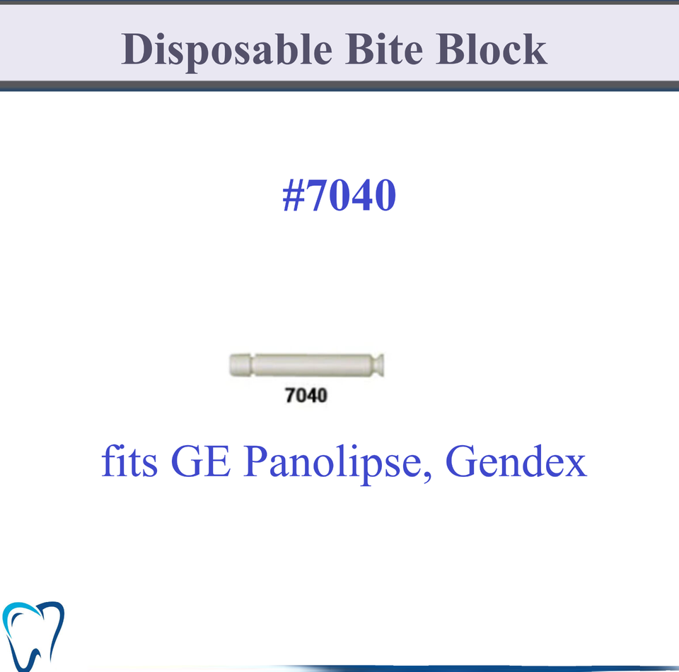 Panoramic X-ray Machine Disposable bite blocks All Models, Gendex ...