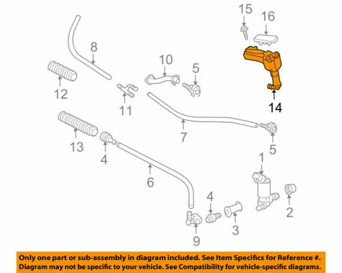 85208-60030 Toyota Actuator sub-assy, headlamp washer, lh 8520860030 ...