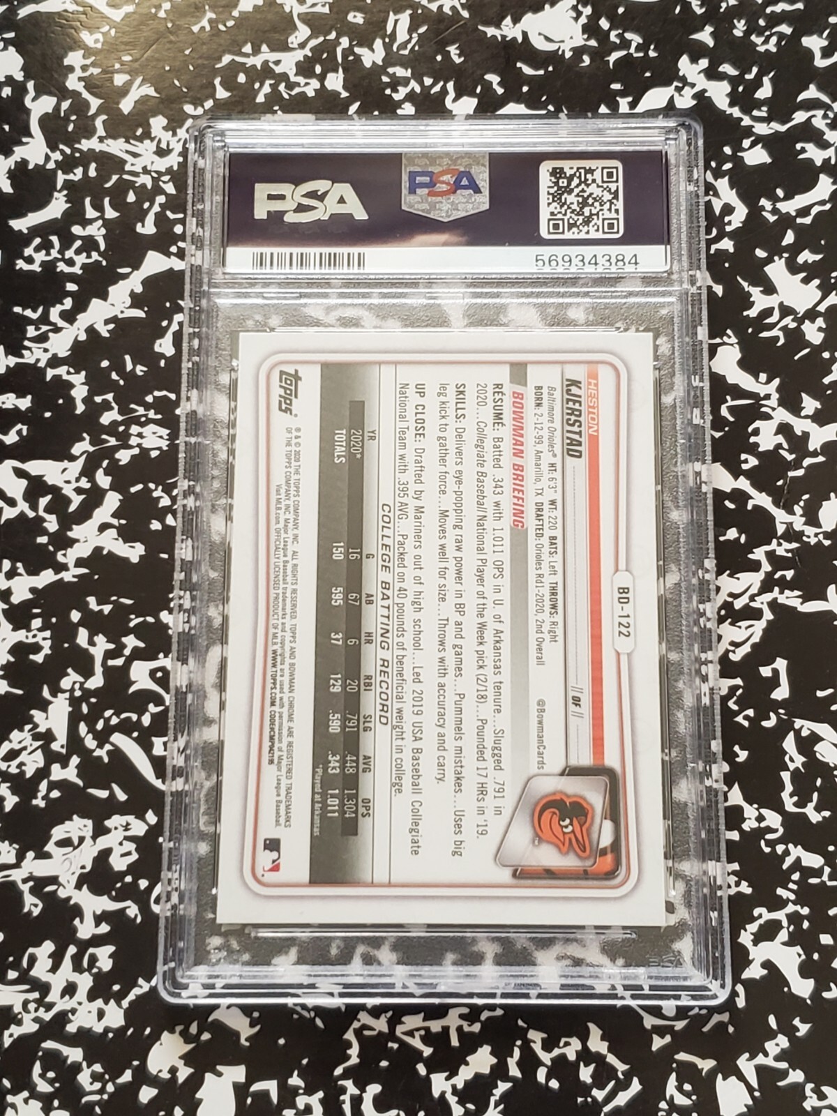 2020 Bowman Draft Chrome Heston Kjerstad Rookie Card #BD122 PSA 9 | eBay