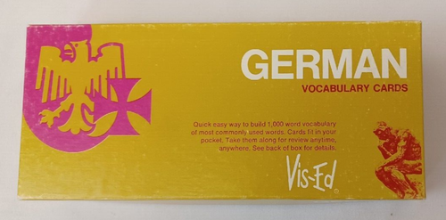 Vintage German Vocabulary Cards Vis-Ed 1982 | eBay
