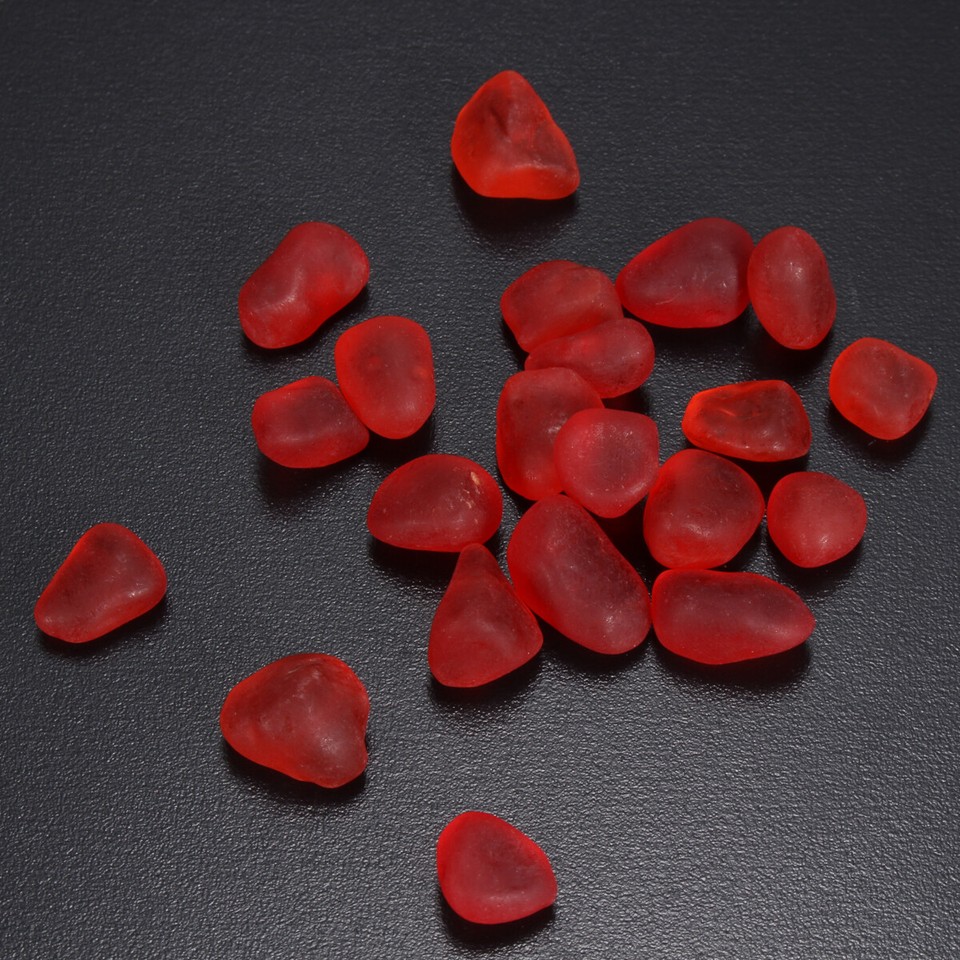 20-200Pc sea beach glass red color lot bulk wholesale red jewelry pond ...