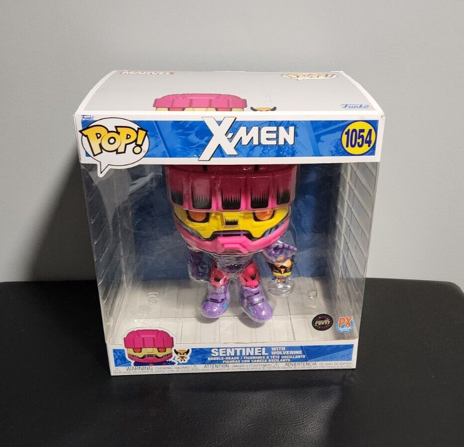 Funko Pop! Jumbo Marvel X-Men - Sentinel with Wolverine Exclusive Chase ...