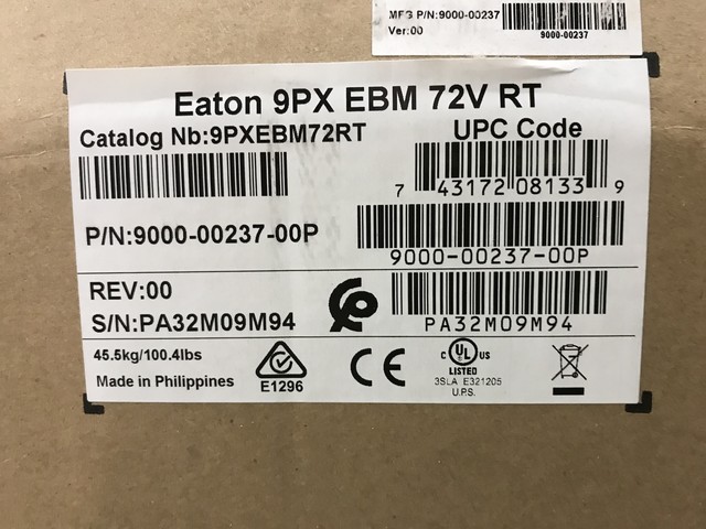 Eaton Extended Battery Module (9PXEBM72RT) for sale online | eBay