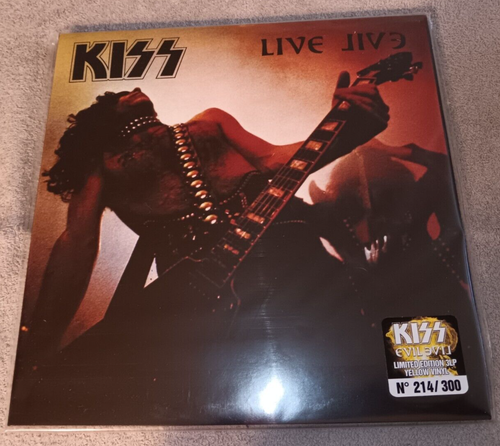 KISS Import 3 Lp Set 'LIVE EVIL' Yellow Vinyl Tri-Fold Sleeve Ltd to ...
