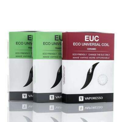 VAPORESSO ECO UNIVERSAL COILS EUC TRADITIONAL CERAMIC CCELL MESHED ...