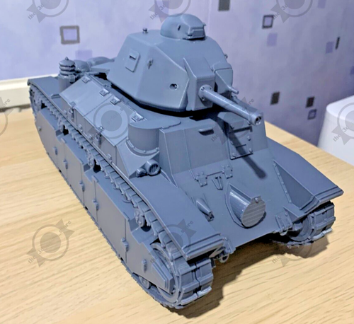 WW2 FRANCE RENAULT D2 MODEL 1938, APX-4, 3D PRINTED, MANY SCALES ...