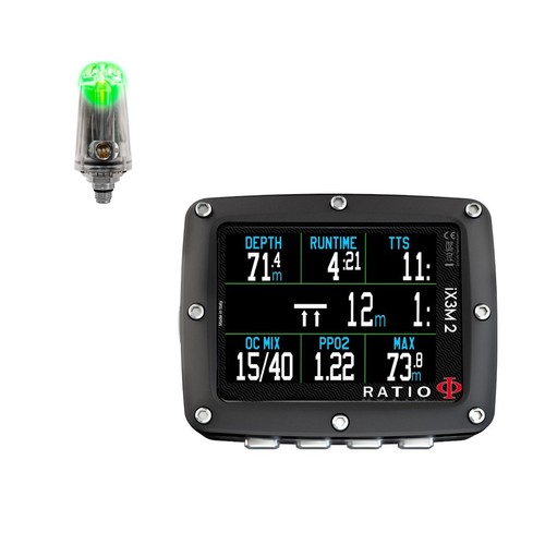 Ratio iX3M 2 Pro Scuba Diving Computer w/Transmitter Package ...